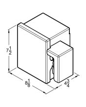 Padlock-Protected Double Gang Outlet Box - Vandal Stop