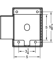 Padlock-Protected Double Gang Outlet Box - Vandal Stop